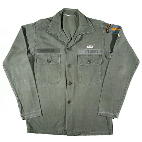 60s70s Us Army Og 107 Utility Shirt Select Size Plum Garments