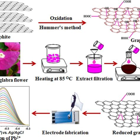Schematic Representation Of The Synthesis Of Reduced Graphene Oxide