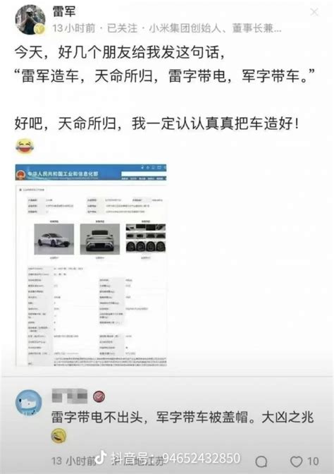 我又想起这个雷军造车，天命所归了 178