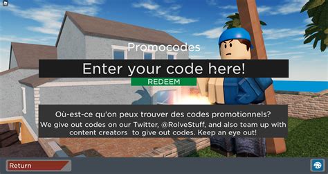 Code Arsenal Roblox 2021 promo liste Breakflip Actualités et