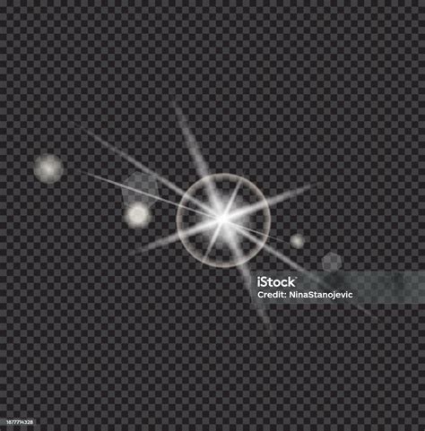 Flare Light From Light Reflection Vector Illustration Stock