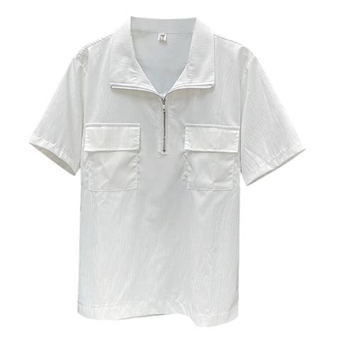 Ierhent Polo Shirt Men Mens Knit Polo Shirts Casual Short Sleeve Button