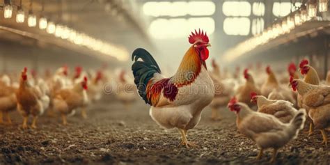 Chicken Farm In Factory Stock Image Image Of Mass Factory 359754473
