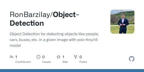 Github Ronbarzilayobject Detection Object Detection For Detecting