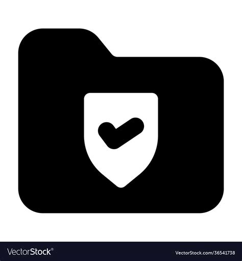 Secure Folder Royalty Free Vector Image VectorStock