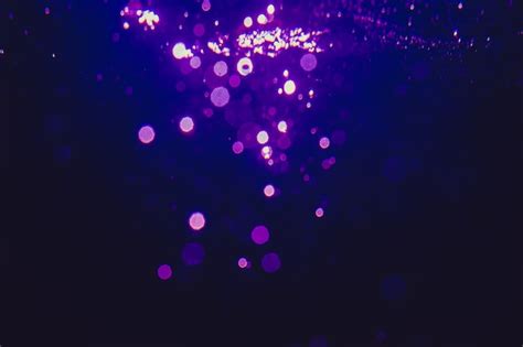 Premium Photo Abstract Blur Blue Sparkle Bokeh With Black Background