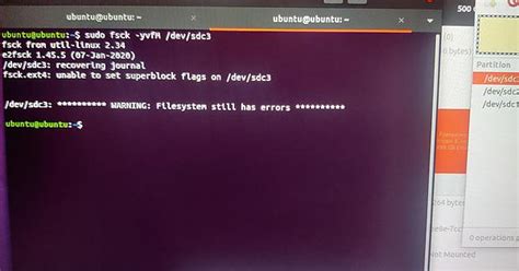 Output Of Fsck Album On Imgur