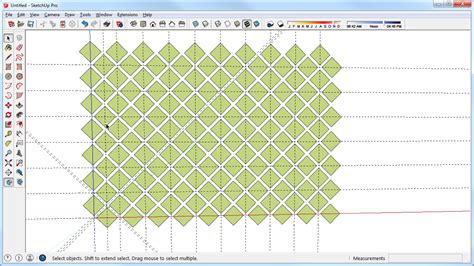 A Simple Lattice In Sketchup Finewoodworking