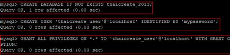 การสร้าง Mysql Database User และ Import ฐานข้อมูล บน Linux Server