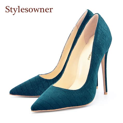 Stylesowner Velvet Elegant Women Pumps Unique Design Thin Stiletto