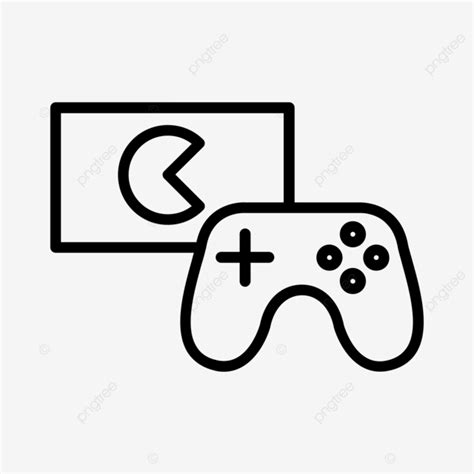 휴대용 비디오 게임 콘솔 라인 아이콘 벡터 콘솔 게임 노름 Png 일러스트 및 벡터 에 대한 무료 다운로드 Pngtree