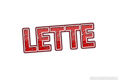 Lette Logo | Free Name Design Tool from Flaming Text