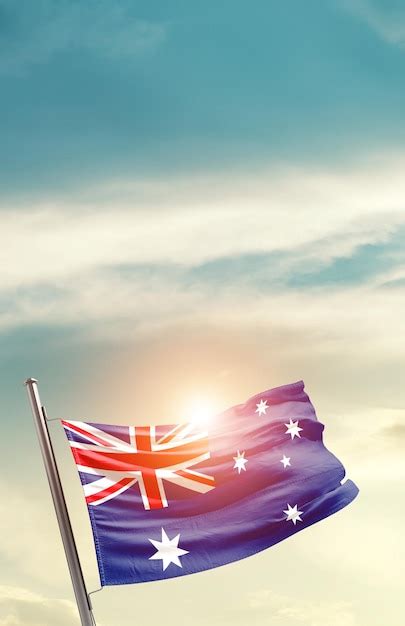 Bandeira Da Austrália Foto Premium