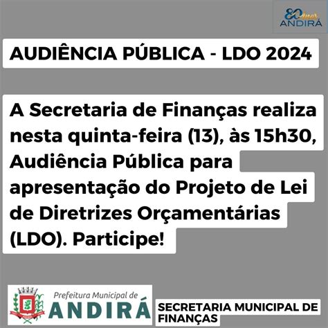 Prefeitura Realiza Audiência Pública Sobre A Ldo 2024 Prefeitura