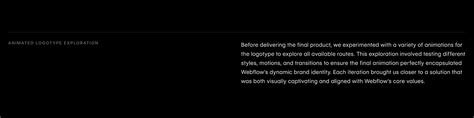 webflow motion design system behance