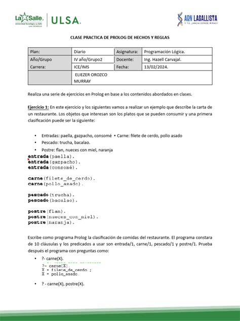 clase de prolog pdf carne alimentos