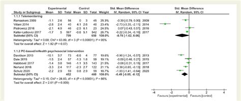 Subgroup Analysis Focusing On Telemonitoring As Digital Health