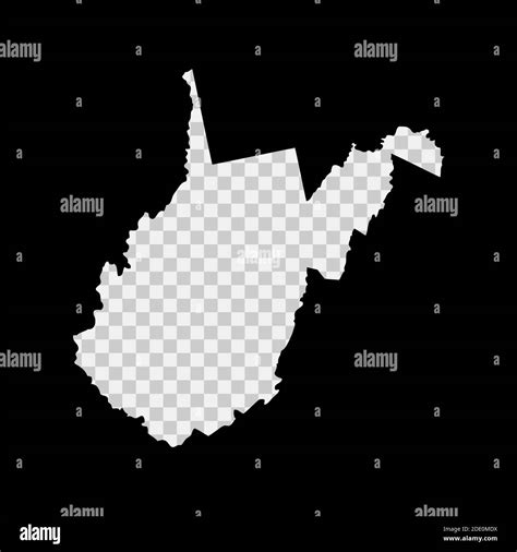 West Virginia Us State Stencil Map Laser Cutting Template On