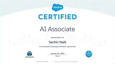 Sachin Naik On Linkedin Salesforce Trailhead Trailblazers Salesforcedeveloper Salesforceai…