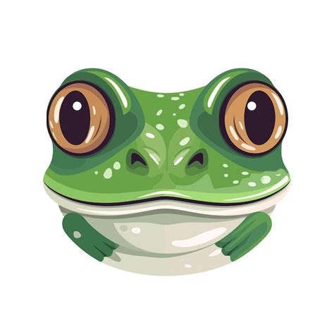 Diseño De Logotipo De Cabeza De Rana Cara De Rana De Dibujo Abstracto