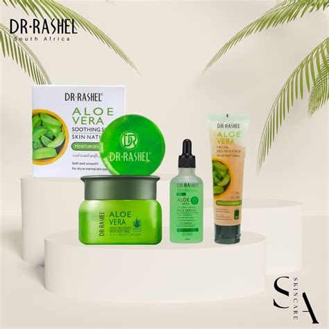 Combo Dr Rashel Aloe Vera Soap Face Serum Facial Peelingscrub