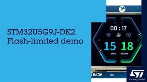 stm32u5g9j dk2 flash limited demo youtube