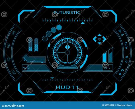 Futuristic User Interface HUD Stock Vector Illustration Of Hologram