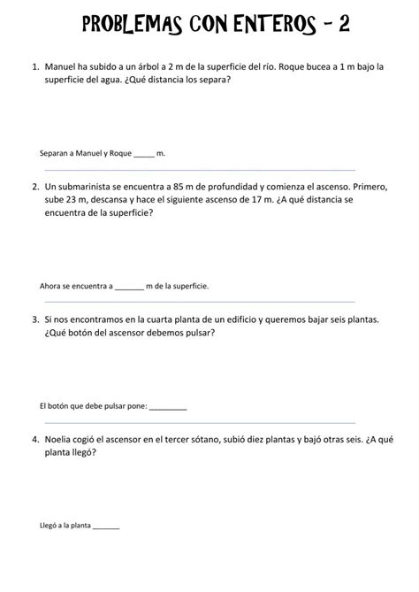 Ejercicio De T7 Problemas Con Números Enteros 2 Texts Comparing