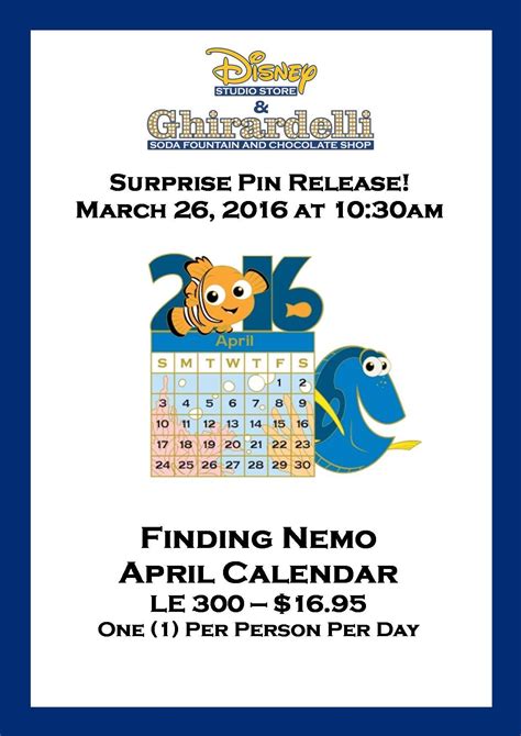 Surprise Finding Nemo Pin Released Today