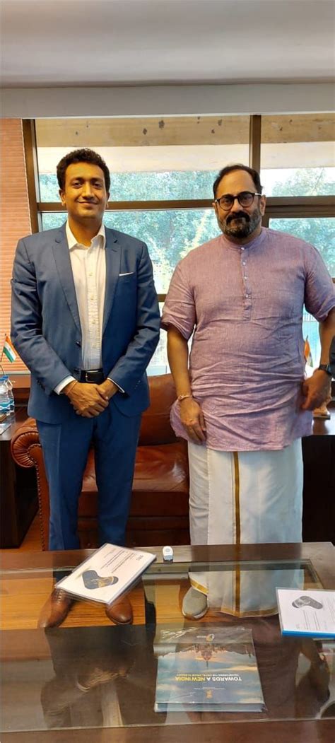 Ankit Agarwal On Linkedin It Was A Pleasure To Meet With Shri Rajeev
