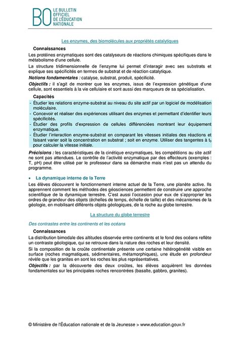 1ère Spé Svt Python Lycée