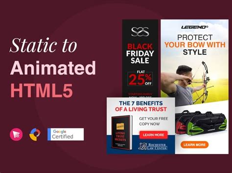 To Convert Static To Animated Html5 Banner Ads Upwork