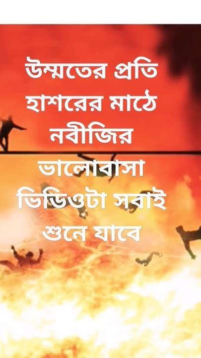 উম্মতের প্রতি হাশরের মাঠে নবীজির ভালোবাসা Shortsshortvideo Islam