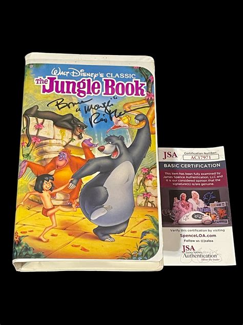 Bruce Reitherman Disney Voice Mowgli The Jungle Book Signed Autograph