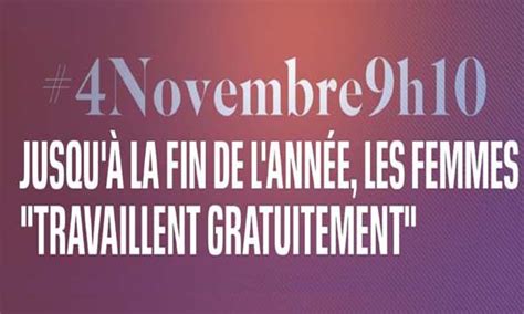 Depuis 9h10 Ce Vendredi Les Femmes Travaillent Gratuitement Et Les