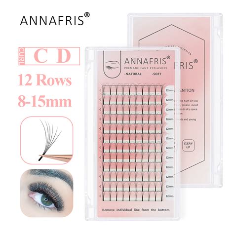 Annafris Premade Fan 3d4d5d6d Long Stem Pre Made Russian Volume