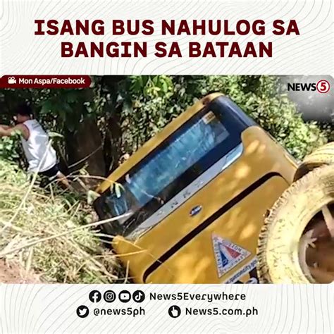 Driver at mga pasahero, sugatan matapos mahulog sa bangin ang bus na sinasakyan | Nahulog sa ...