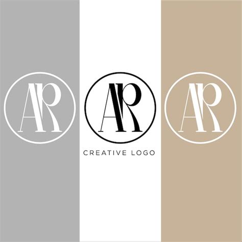 Premium Vector Ar Initial Letter Logo Design