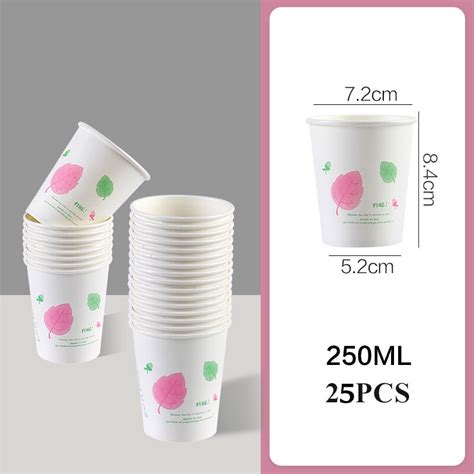 50PCS Disposable Paper Drink Cup For Coffee Milk C Grandado