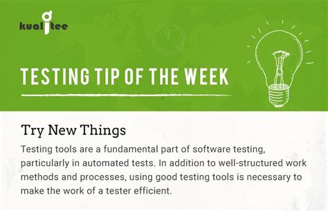 Kualitee On Linkedin Testing Tip Of The Week