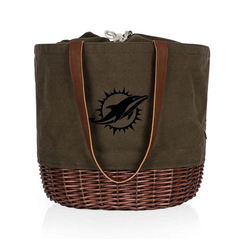 Officially Licensed Nfl Miami Dolphins Basket Tote Bag Hsn