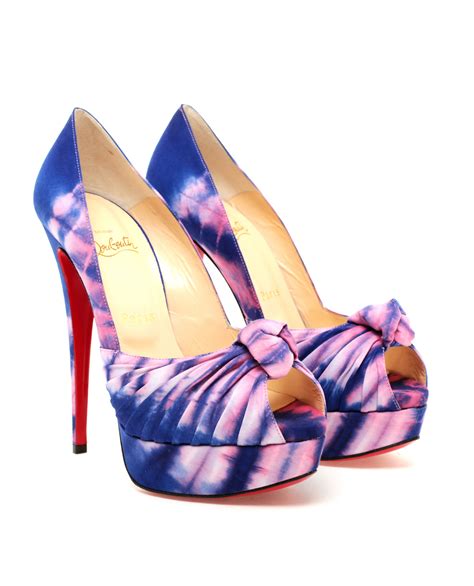 Christian Louboutin Jenny Tiedye Platform Pumps in Multicolor (purple ...