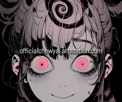 Artstation Junji Ito Inspired Girls Artworks