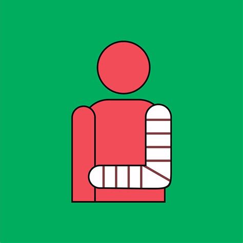 부러진 된 팔 벡터와 플랫 아이콘 디자인 컬렉션 남자 Ai Eps Uidownload