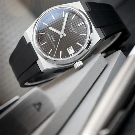 Black Tissot Prx Rubber Strap En 2024