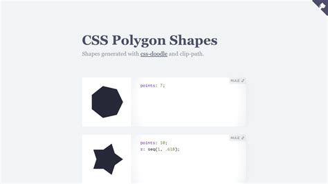 Css Polygon Shapes