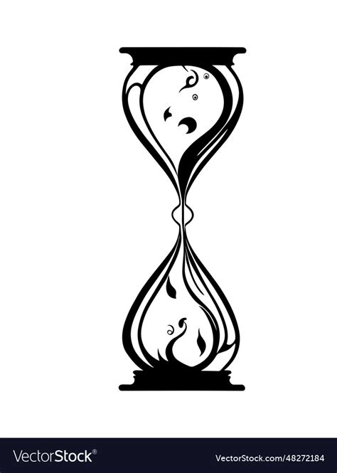 Hourglass Royalty Free Vector Image Vectorstock
