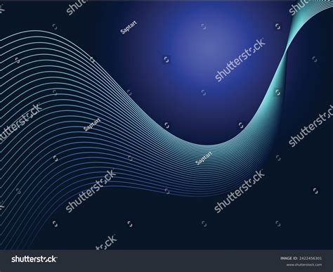 추상 선 물결 배경 디자인 스톡 벡터로열티 프리 2422456301 Shutterstock