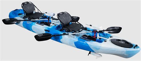 Bkc Pk14 Angler 14 Foot Sit On Top Tandem Fishing Kayak W Trolling