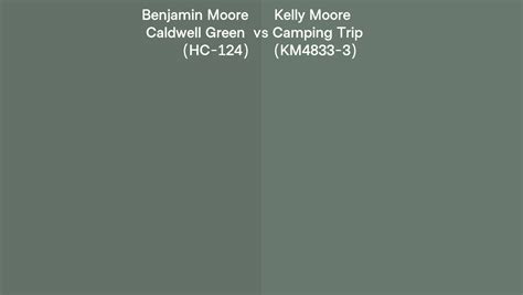Benjamin Moore Caldwell Green Hc 124 Vs Kelly Moore Camping Trip